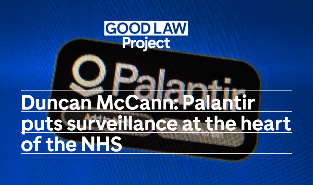 Duncan McCann: Palantir puts surveillance at the heart of the NHS ...